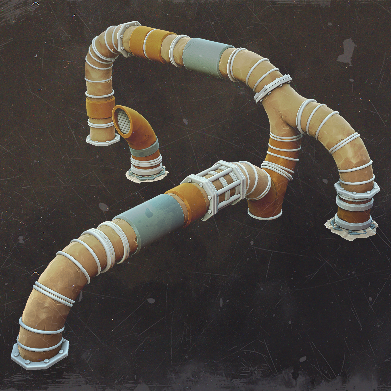 Modular Pipeline - Mos Jemra Desert Spaceport – TabletopTerrainUK