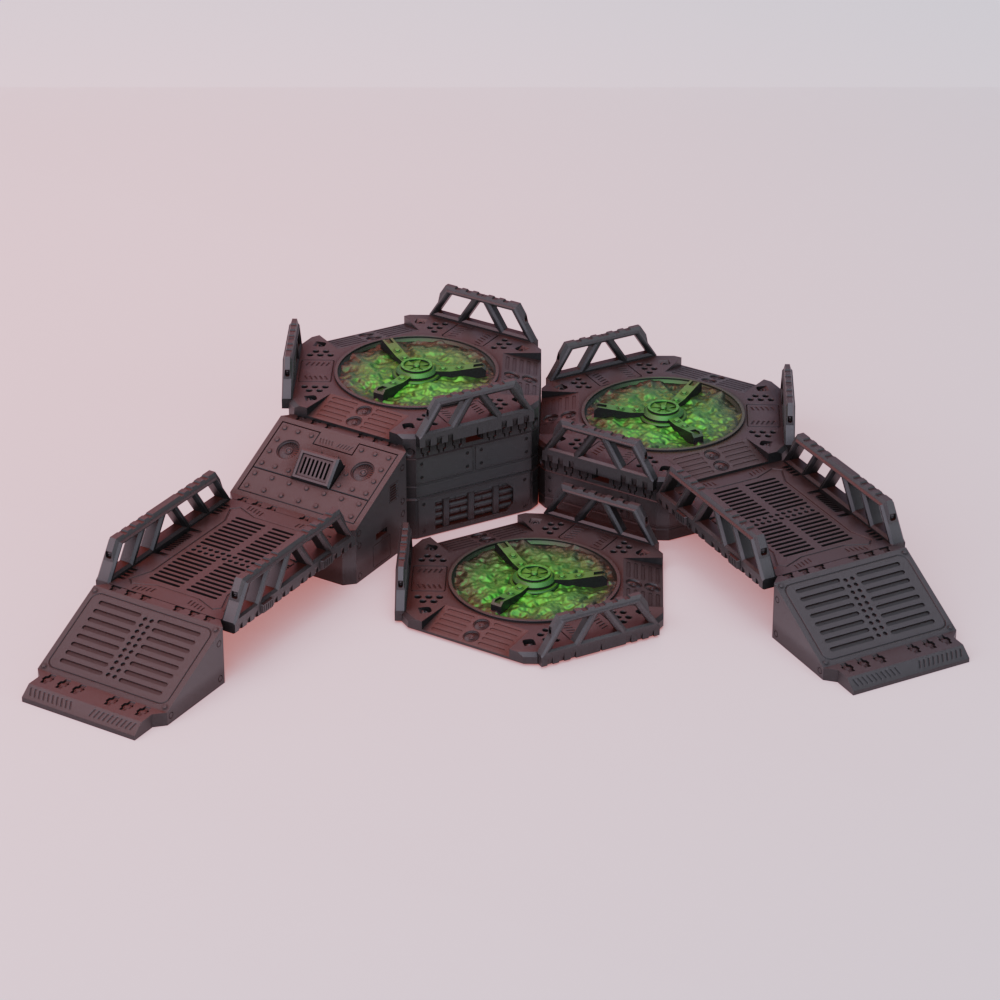Waste Treatment Plant - Cyberpunk - Flatline City – TabletopTerrainUK